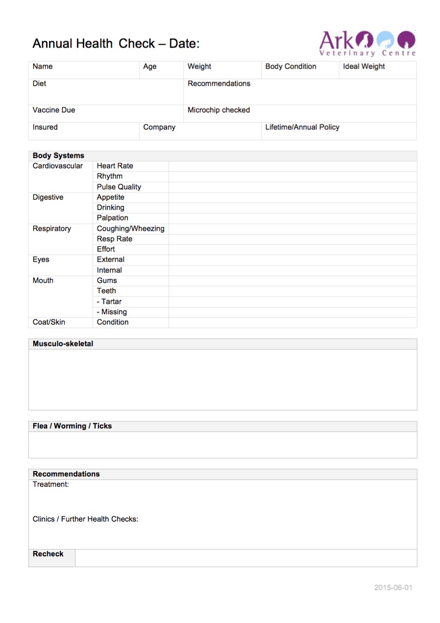 Vets For Pets Annual Health Check at James Auxier blog